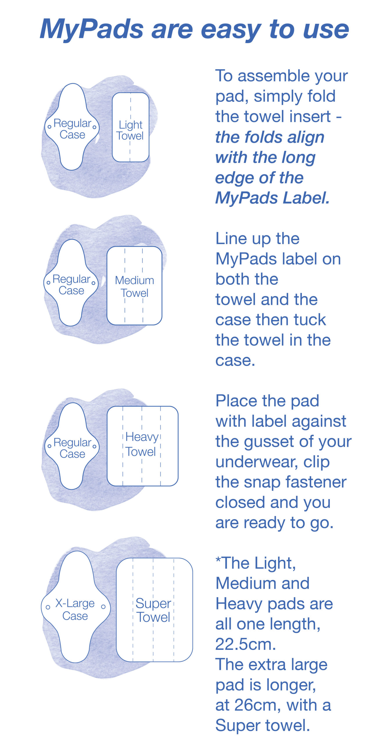 Sizing guide – MyPads